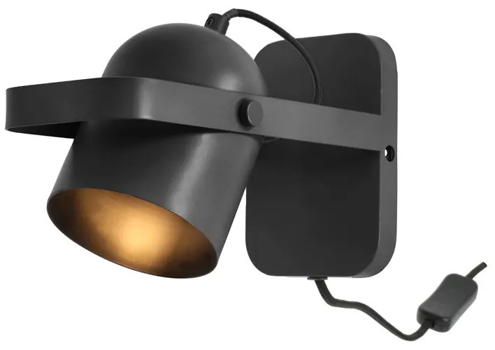 Villa Collection Lampa k upevnění na zeď Nesvik 15x10,7x23,5 cm Black