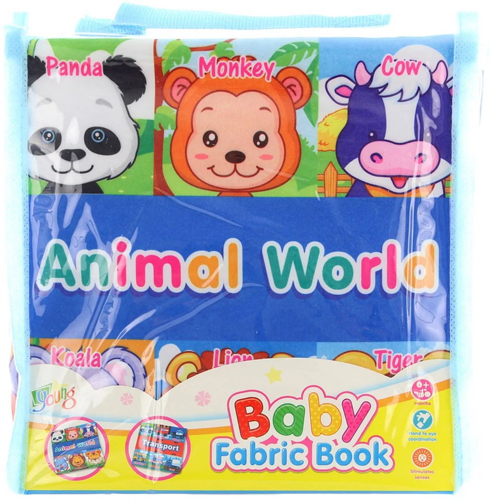 _Ostatní 1_ Knížka baby textilní šustící puzzle zvířátka 2v1 pro miminko 160581