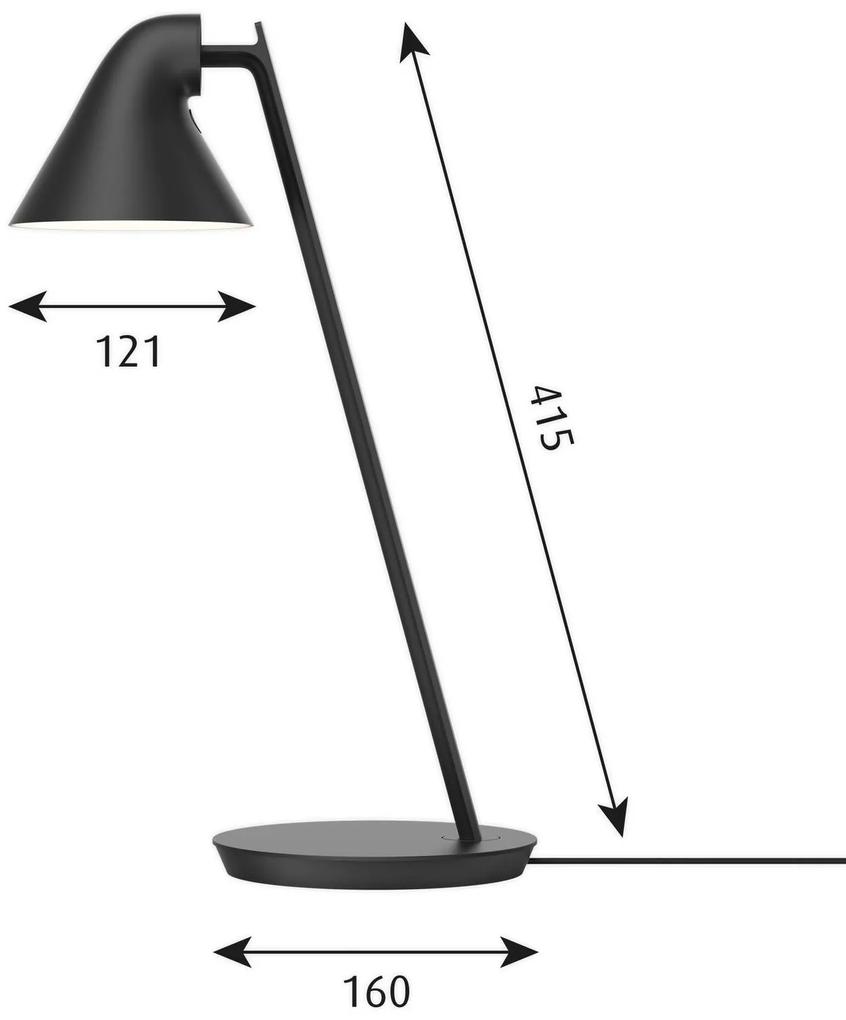 Louis Poulsen NJP Mini LED stolní lampa černá