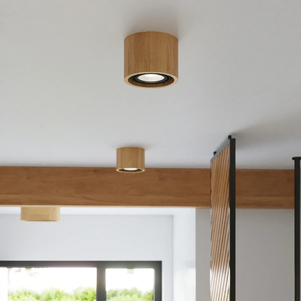 Sollux Lighting Plafond BASIC 1 přírodní dřevo