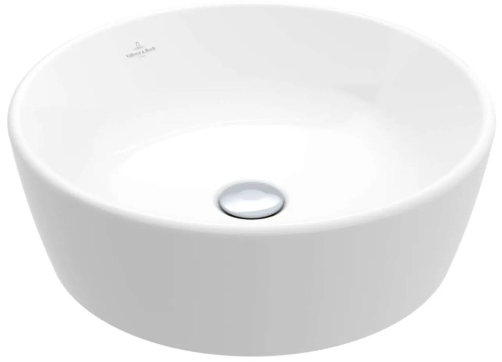 Villeroy & Boch Architectura - Umyvadlo na desku, průměr 45 cm, s přepadem, alpská bílá 5A254501