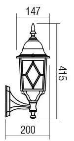 Smarter Venkovní nástěnné svítidlo Melton, v.41,5cm, up/down