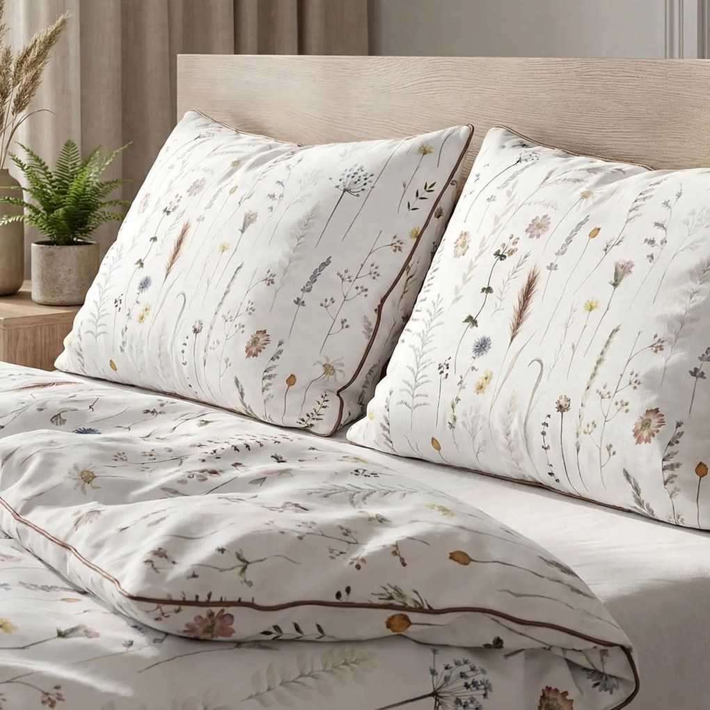 Bavlněné prodloužené povlečení Boho kvítí od Darré Velikost: 140 x 220 + 70 x 90