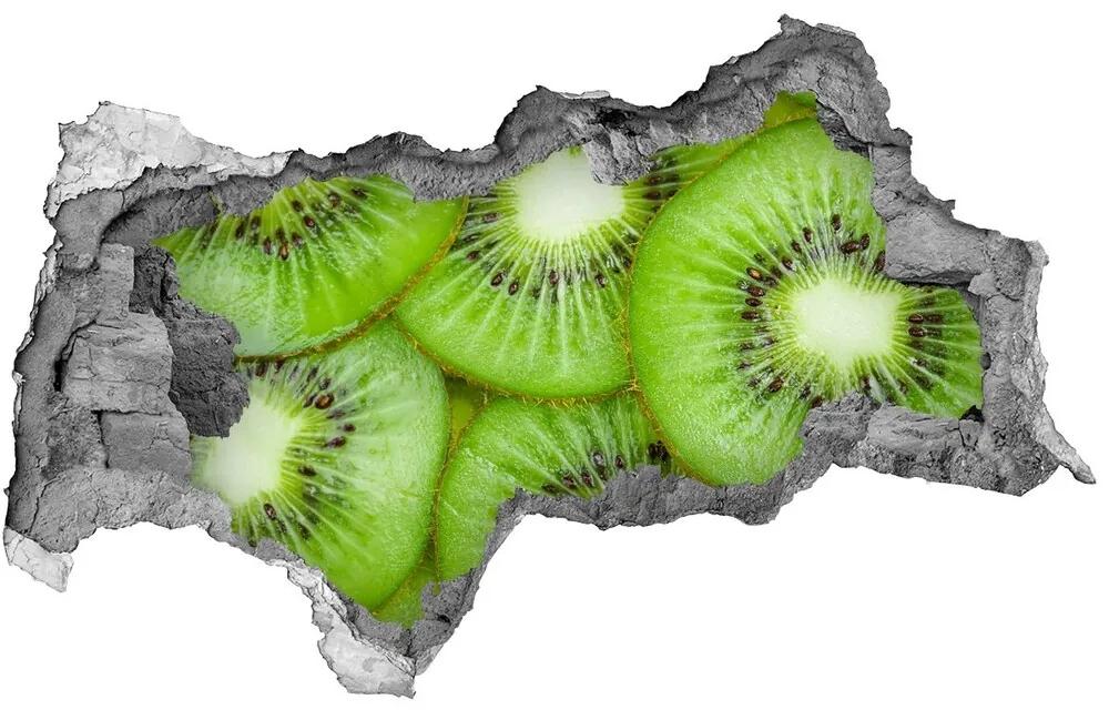 Wallmuralia Nálepka 3D díra na zeď Kiwi 95x73 cm