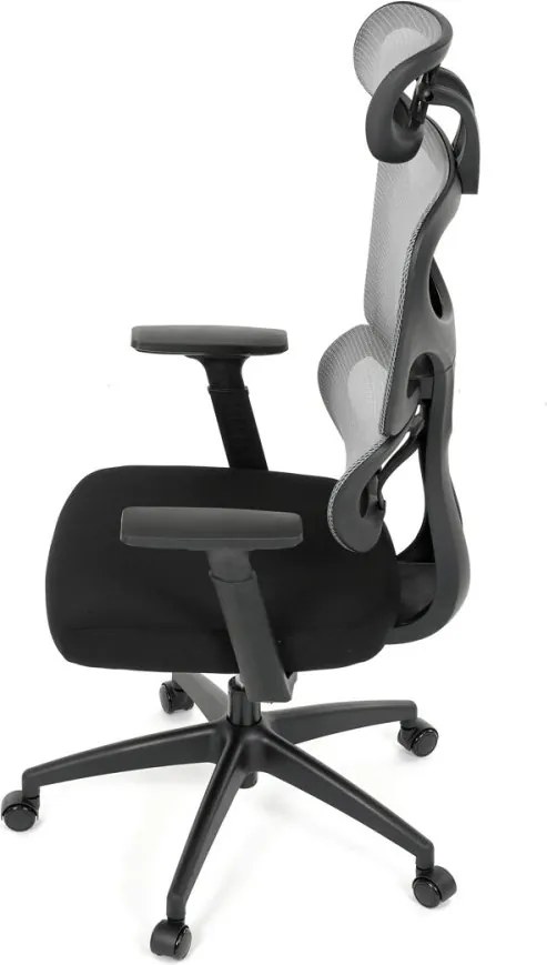 Kancelářská židle KA-K2080 GREY, houpací mechanismus, šedá (69 x 62) cm