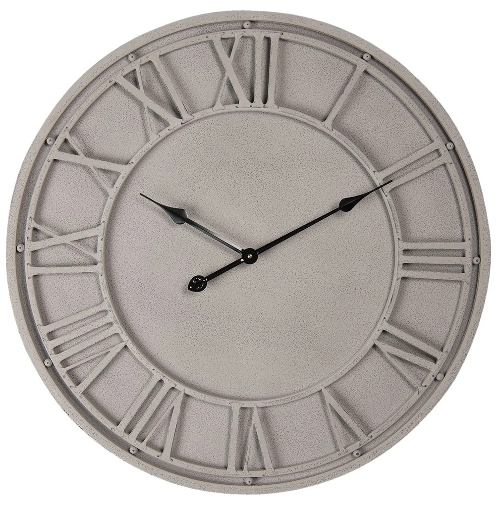 Velké nástěnné hodiny s římskými číslicemi Mahaut – Ø 70*5 cm / 1*AA