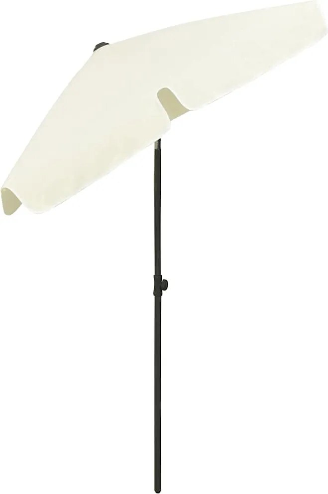 Plážový slunečník pískově žlutý 180 x 120 cm 314719