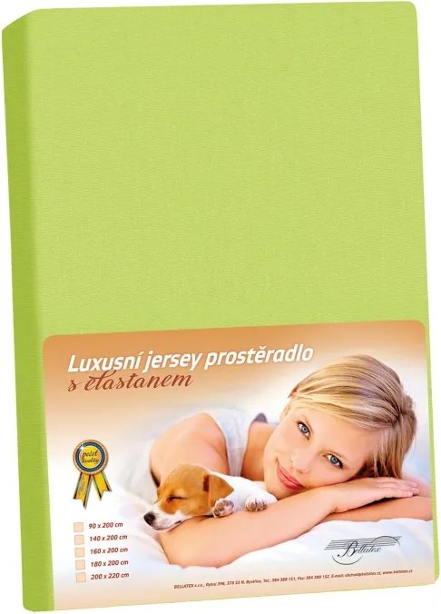 Bellatex Jersey LUX Zelená 140x200 cm