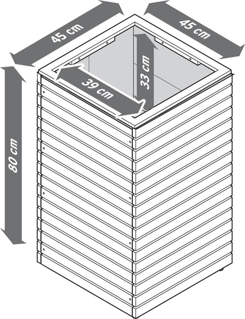 Tchibo - Truhlíky »Tinus« - barva: hnědá