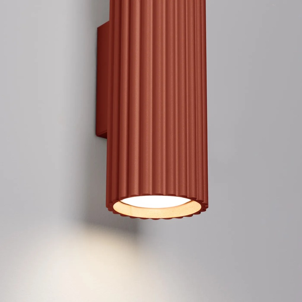 Sollux Lighting Nástěnné svítidlo KARBON 20 červené okrové