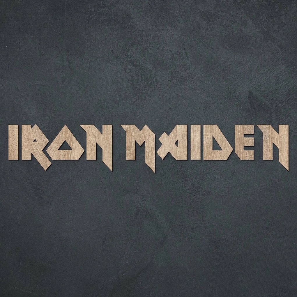 DUBLEZ | Dřevěné logo - Iron Maiden