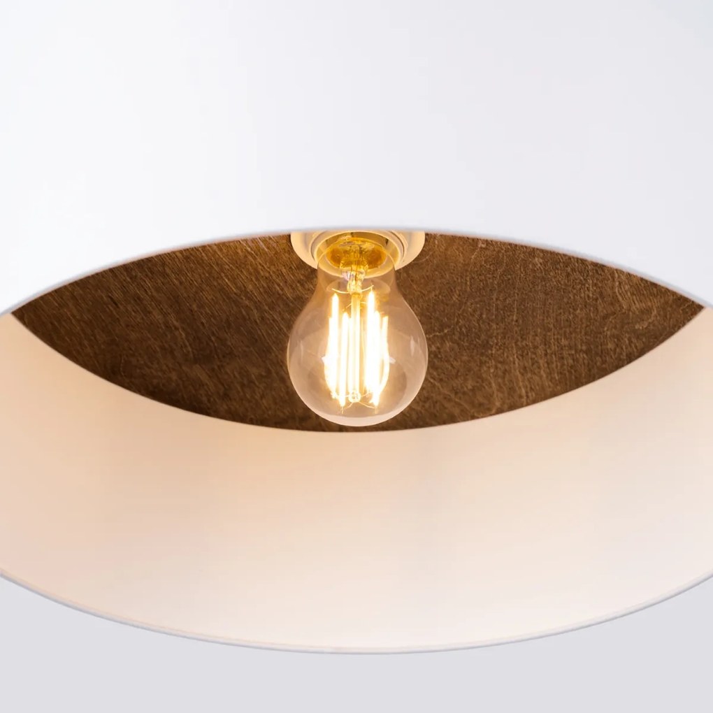 Sollux Lighting Stropní svítidlo TELESTO bílé/tmavě hnědé