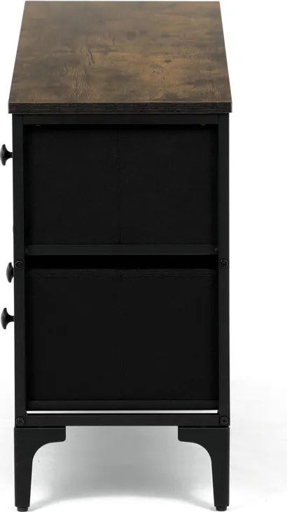 Retro komoda LINEA - old wood / MDF