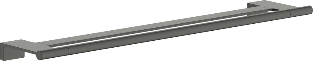 Hansgrohe AddStoris S - Držák ručníků, délka 66 cm, kartáčovaný černý chrom 41763340