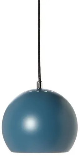 FRANDSEN - Závěsná lampa Ball, 18 cm, matná petrolejově modrá/bílá