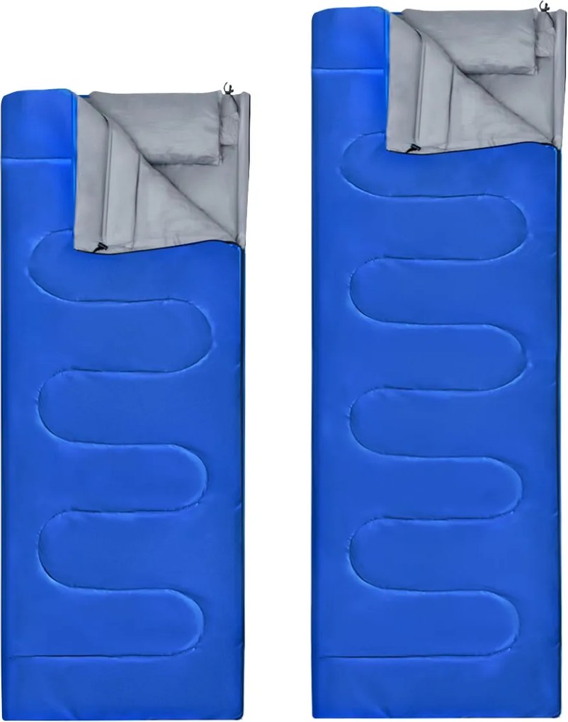 Costway Dvojitý spací pytel Goplus 2 People XL dekový spací pytel spací – modrý