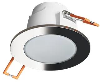 PANLUX Pevný LED podhled SPOTLIGHT IP65 ROUND bodovka, stříbrná - teplá