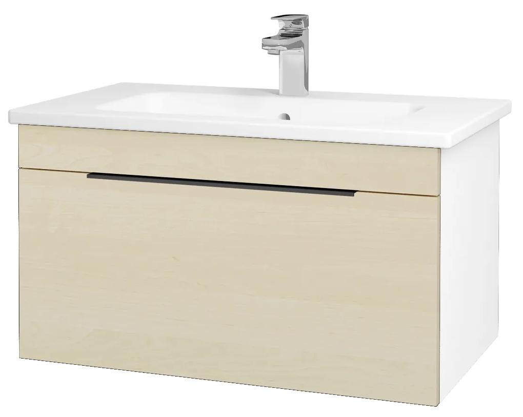 Dřevojas Koupelnová skříň ASTON SZZ 80 Varianta: M01 Bílá mat / Úchytka T07 / M01 Bílá mat
