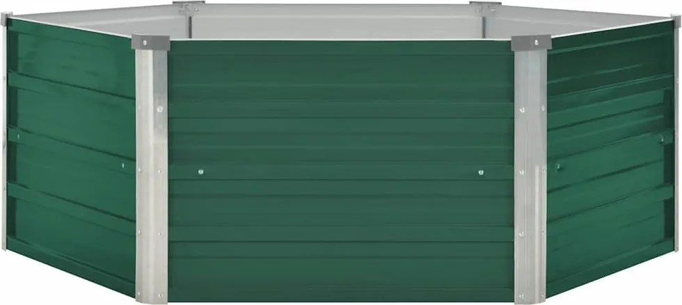 vidaXL Zahradní vyvýšený záhon 129 x 45 cm pozinkovaná ocel [45710] Barva: antracitová