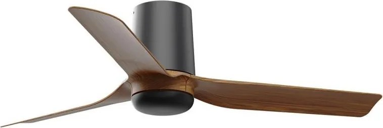 FARO 33835 MINI PUNT TUB S stropní ventilátor, černá/tmavé dřevo s DC motorem - FARO