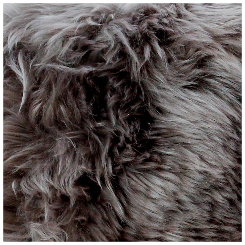 Šedý sedací vak z ovčí kožešiny Native Natural, ⌀ 110 cm