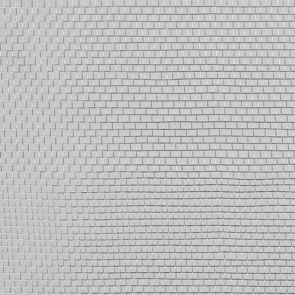 Síť proti hmyzu hliník 100 x 500 cm stříbrná 141157