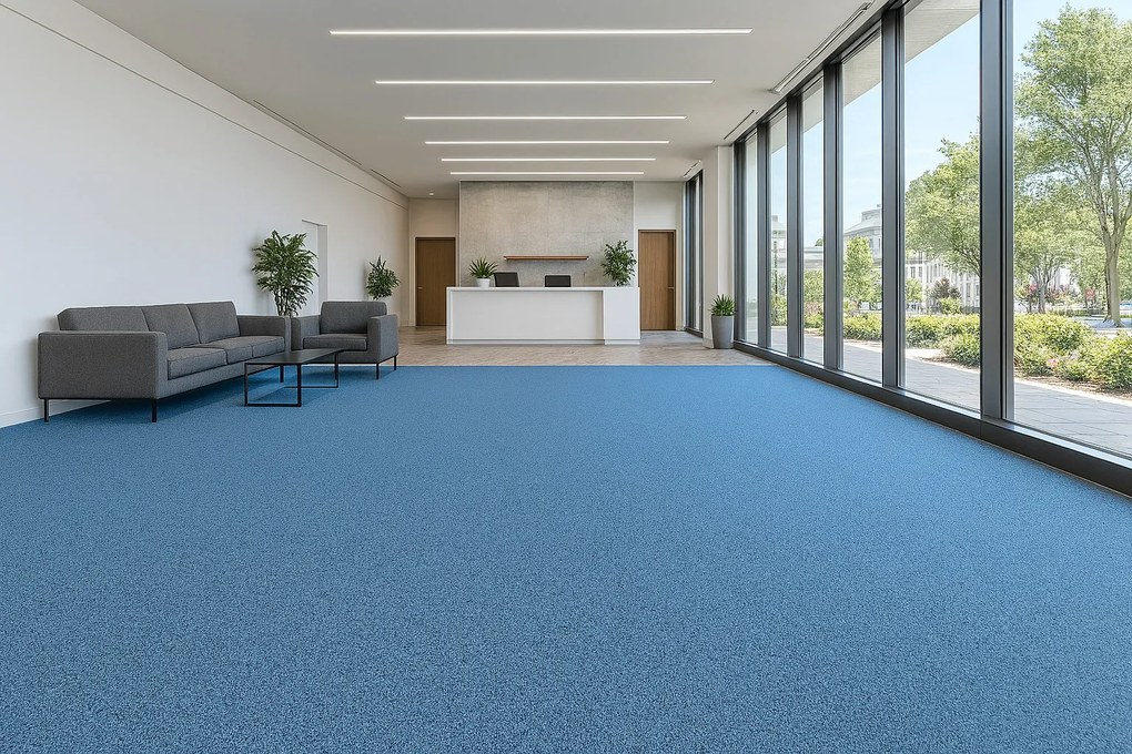 Gerflor, PVC podlaha - lino Flexar Nerok 2182 Pixel Ocean, na míru, šíře 2m,4m, modrá, bez podkladu, chodba / předsíň