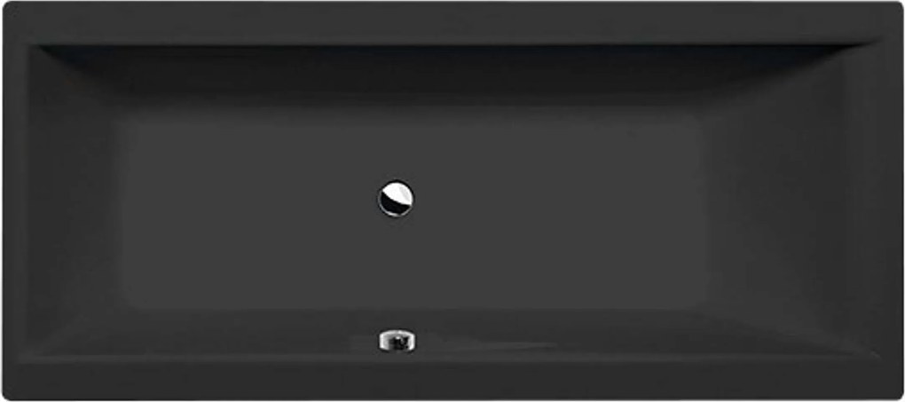 Polysan Cleo - Vana 180x80 cm, matná černá 95611.21
