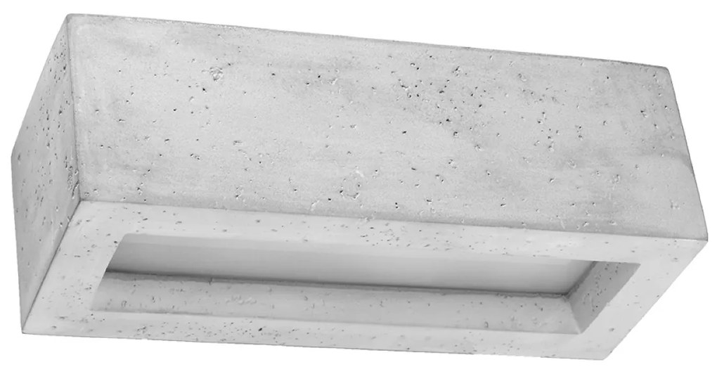 Nástěnné svítidlo Vega, 1x betonové stínítko, (30 cm)