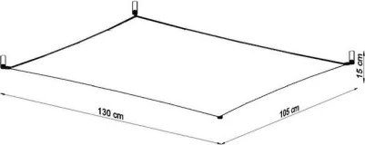 Stropní svítidlo SOLLUX Luna 3 G13 6x9W bez zdroje tkanina bílá SL.0739