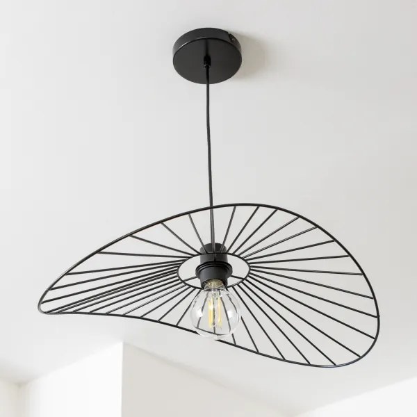 Brilagi - LED Lustr na lanku CERIA WIRE 1xE27/40W/230V 40x56 cm černá
