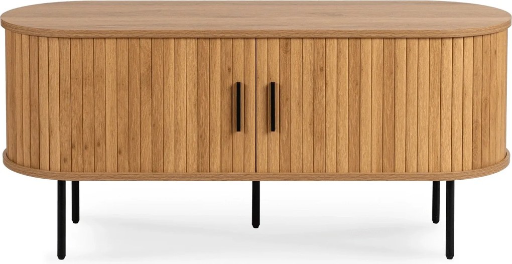 TV stolek Trish 120 cm dub přírodní/černý