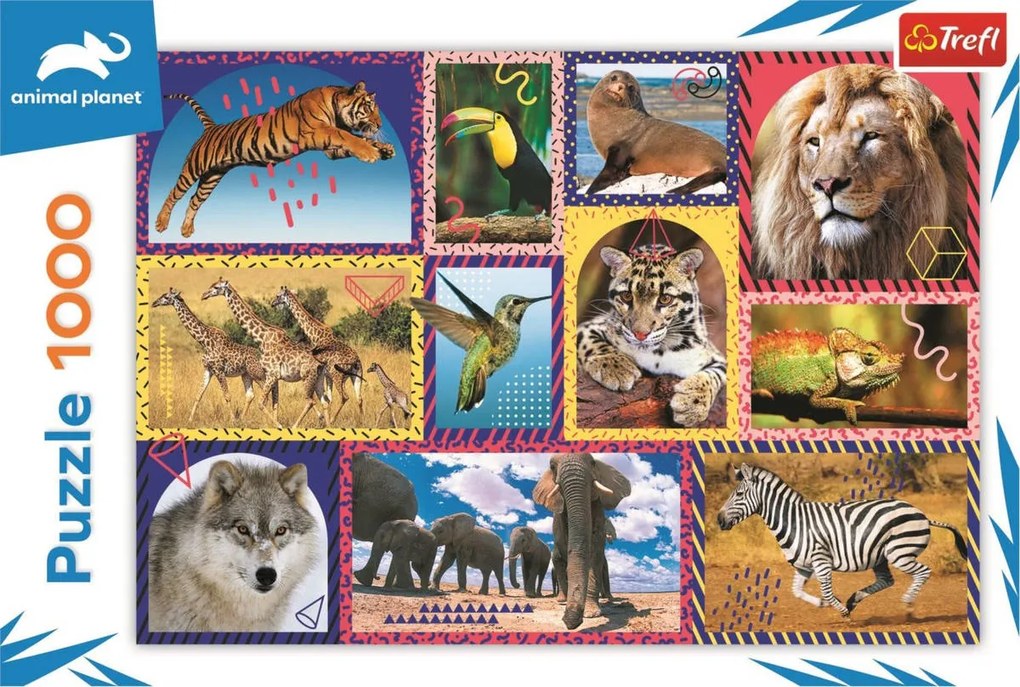 TREFL PUZZLE Animal Planet Divoká příroda 68x48cm skládačka 1000 dílků tr10673
