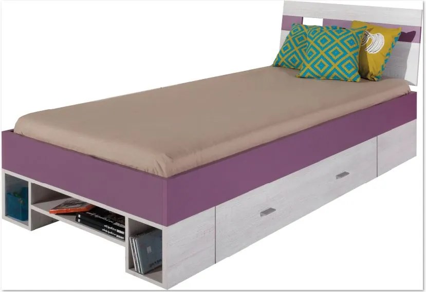 Dětská postel NETOS 19 - 95cm - s matrací