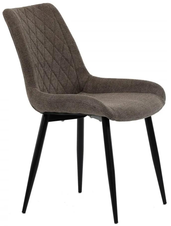 Jídelní židle MIREN — látka, kov, více barev Černá