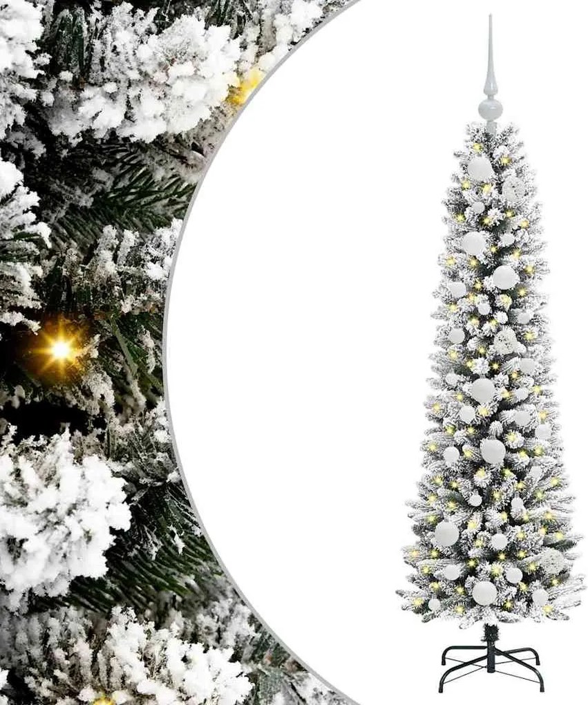 Umělý vánoční stromeček Bílá 120 cm PVC, kov a plast 3396084