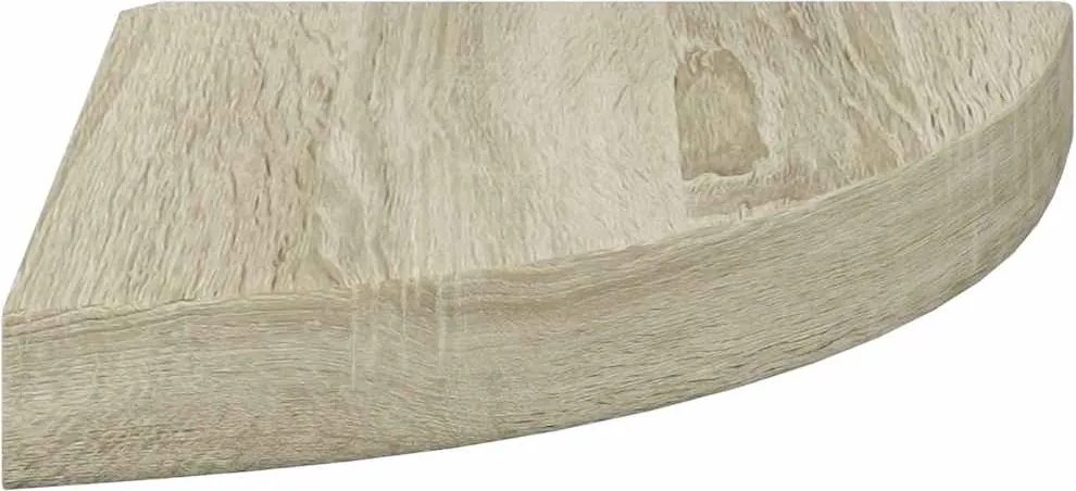 Plovoucí rohové police 4 ks dub 25 x 25 x 3,8 cm MDF 323906
