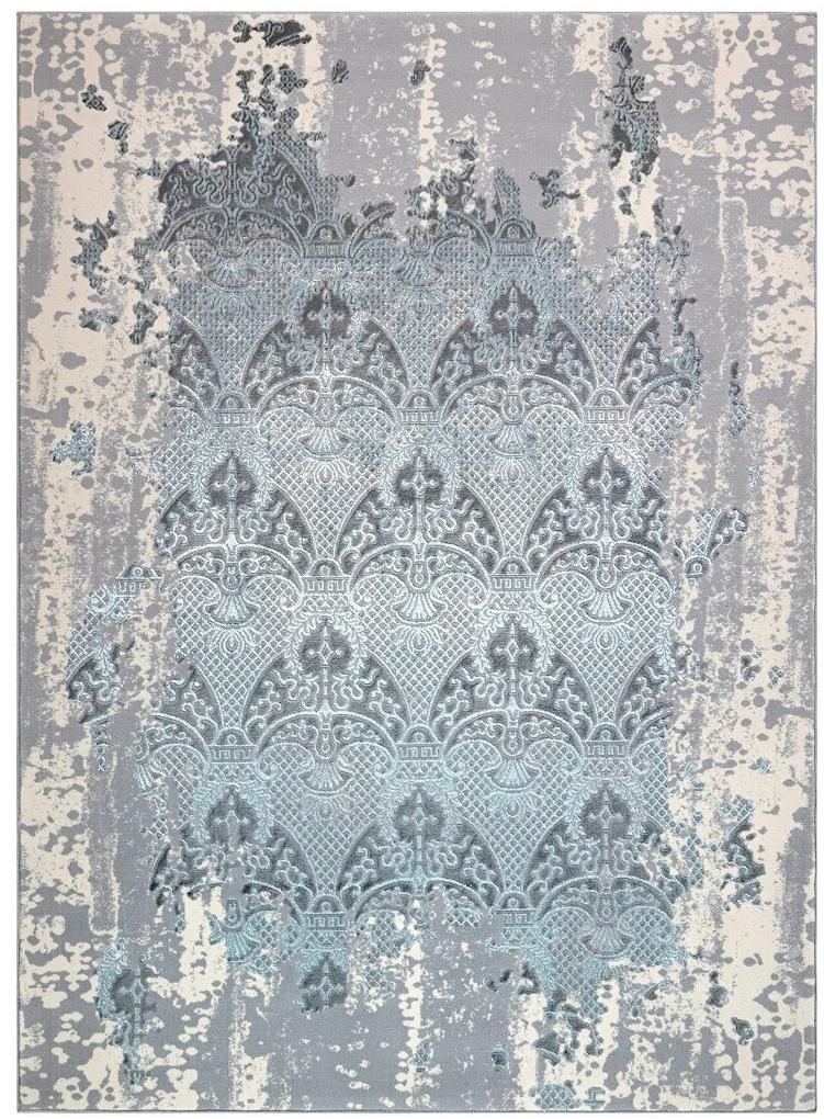 Dywany Łuszczów Kusový koberec Core W3824 Ornament Vintage cream/grey and blue ROZMĚR: 140x190