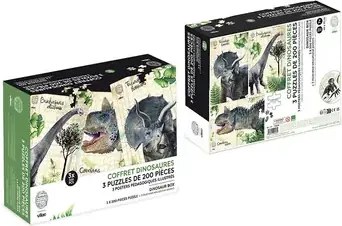 Vilac Sada 3 puzzle dinosaurů / od 5 let