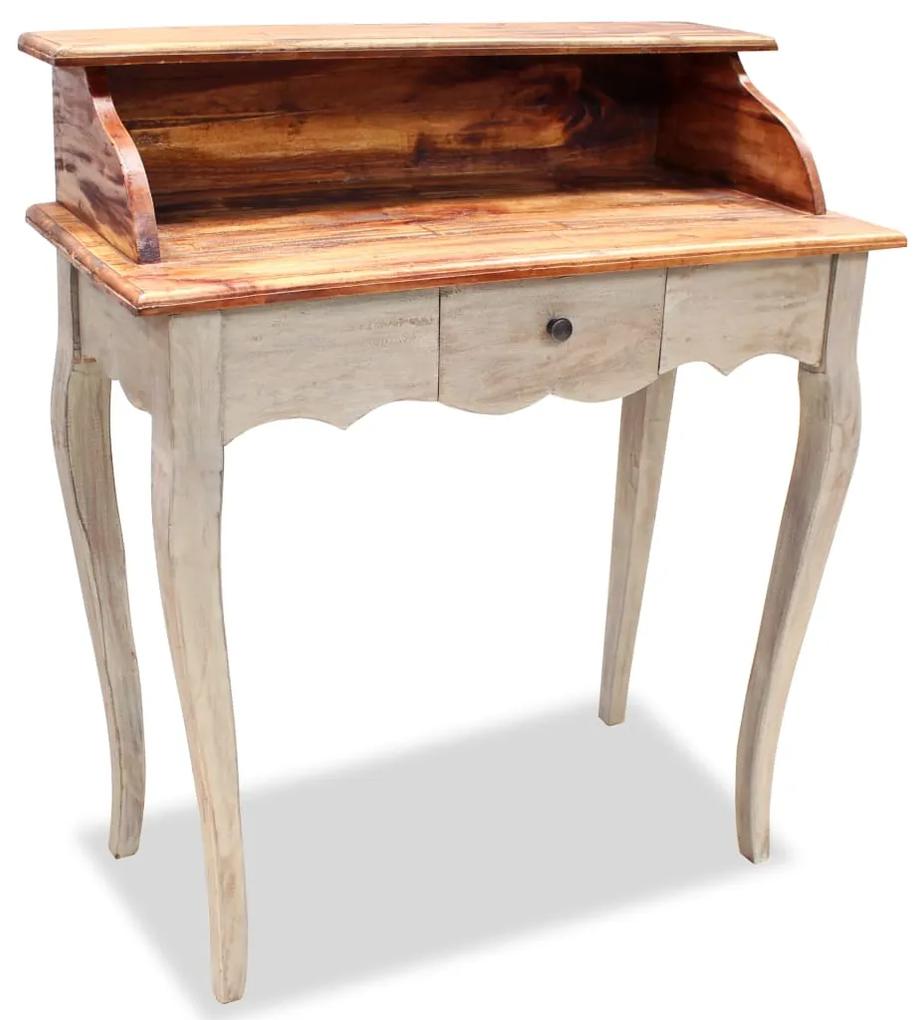 Psací stůl z masivního recyklovaného dřeva, 80 x 40 x 92 cm - Default Title