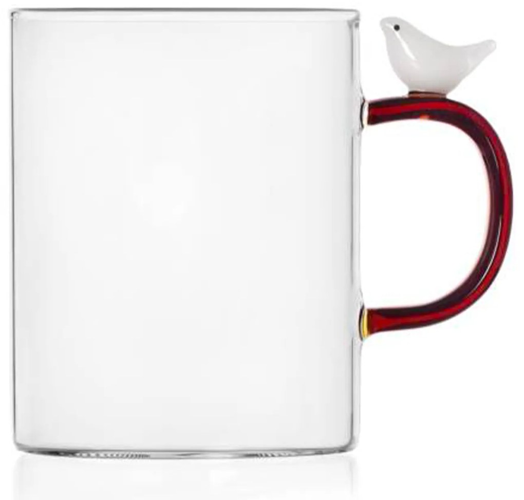 Ichendorf Milano designové skelnice na vodu Mug White Bird