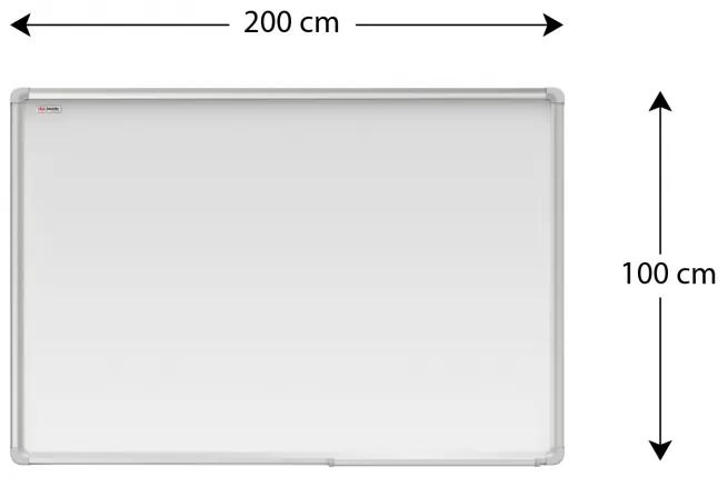 Magnetická tabule 200 x 100 cm ALLboards CERAMIC CER2010