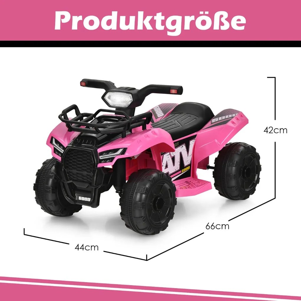 Costway Elektrická dětská čtyřkolka s úložným prostorem Mini