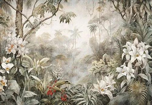 Postershop Fototapeta vliesová: Nature Leaves Exotic Jungle - 208x146 cm