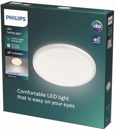 Philips Twirly LED stropní svítidlo 347mm 1x17W / 1900lm 4000K bílá Stropní svítidla a stropnice