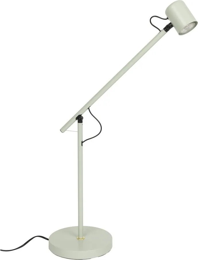 Světle zelená kovová stolní lampa (výška 45,5 cm) Aero – White Label