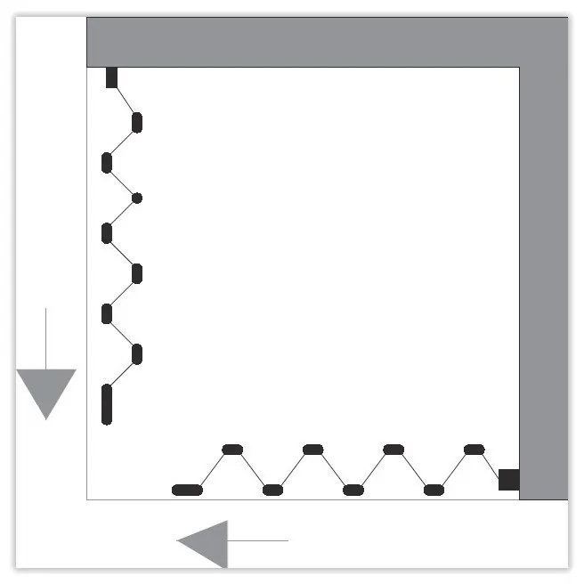 FORTE Sprchová zástěna FLEX - GIOVE NEW Rozměr A - 75 cm, Rozměr B - 90 cm, Rozměr C - 185 cm, Typ otvírání -   Zavírání do středu OLBBXF101001