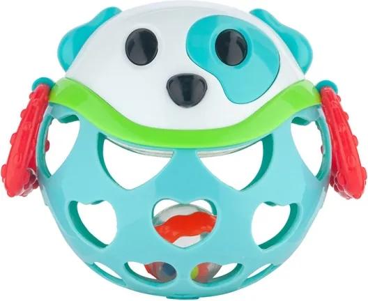 Canpol Babies Interaktivní hračka Canpol Babies, míček s chrastítkem - Pejsek tyrkysový