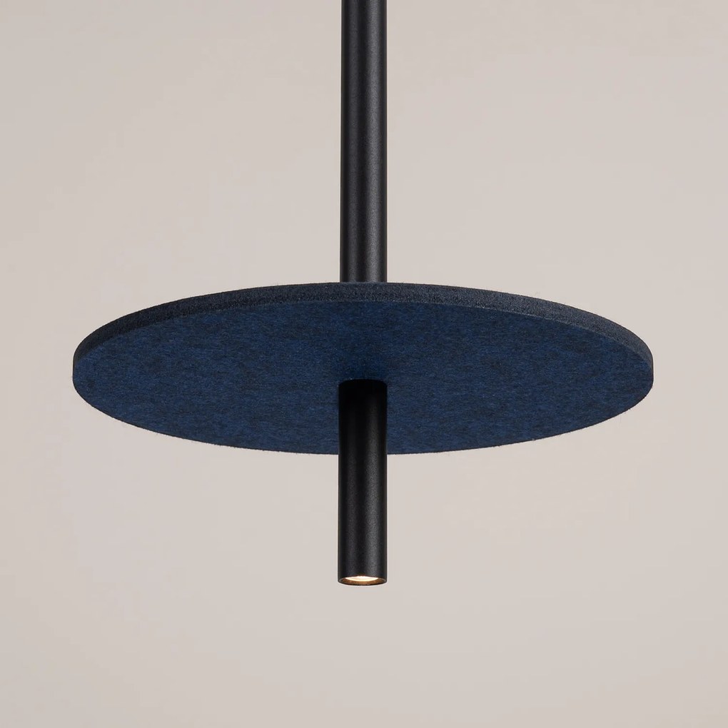 Sollux Lighting Závěsná lampa FELTRO 1 černá/tmavě modrá