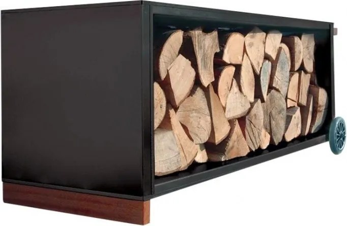 Výprodej Radius designové zásobníky na dřevo Firewood Trolley - černá